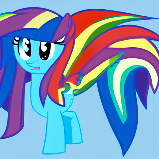 Rainbow Dash Ponytail