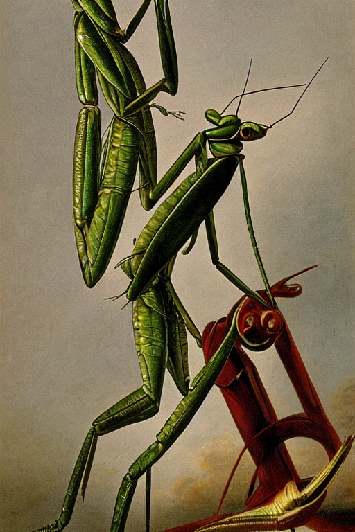 Praying Mantis Painting