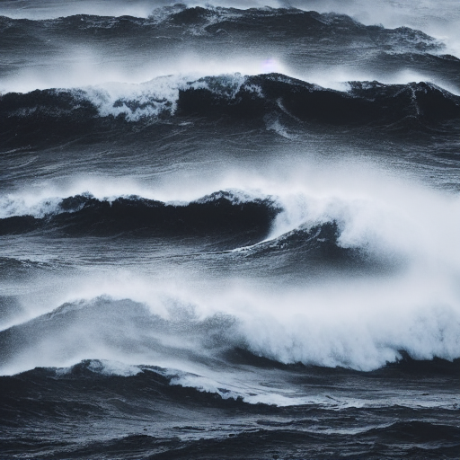 Dark Ocean Waves Wallpaper