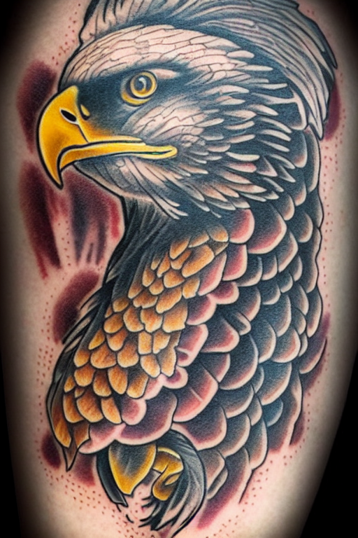Traditional Eagle Head Tattoos