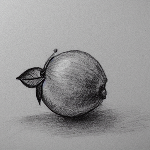 Lemon Pencil Drawing