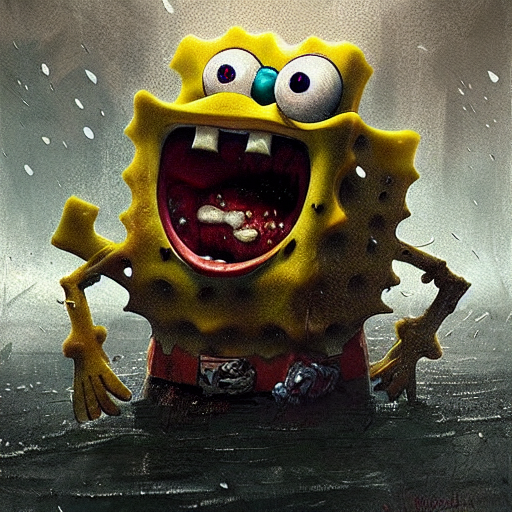 prompthunt: spongebob nightmare fuel,digital art,ultra realistic,ultra detailed,art by greg ...