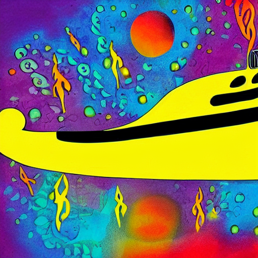 Psychedelic Yellow Submarine