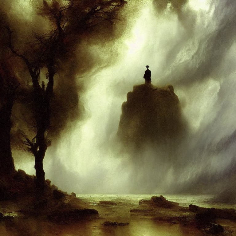 Lonely Man Art
