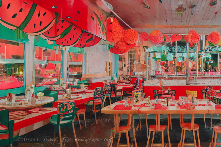 Busy Restaurant Interior