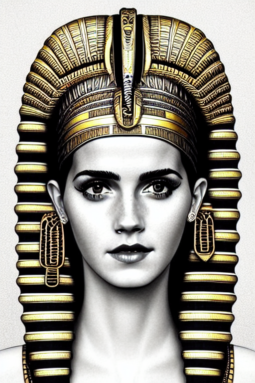 Cleopatra Face Drawing