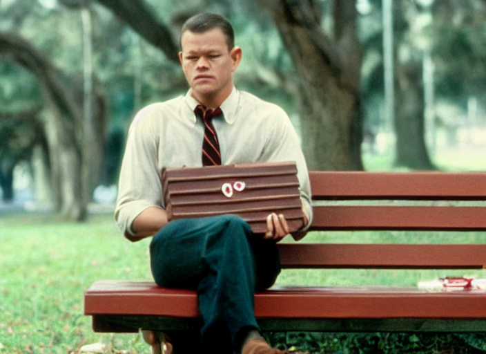 Forrest Gump Bench Chocolates