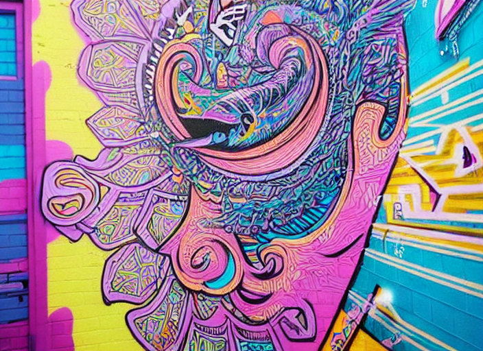 prompthunt: epic graffiti art, intricate detail, vivid pastel colors ...