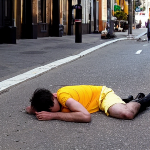 Drunk Man Passed Out