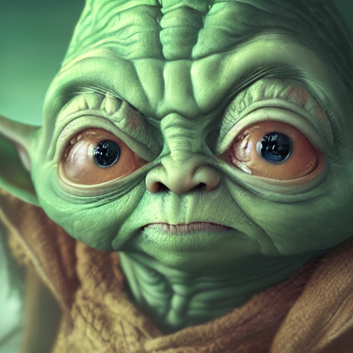 Yoda Face Art