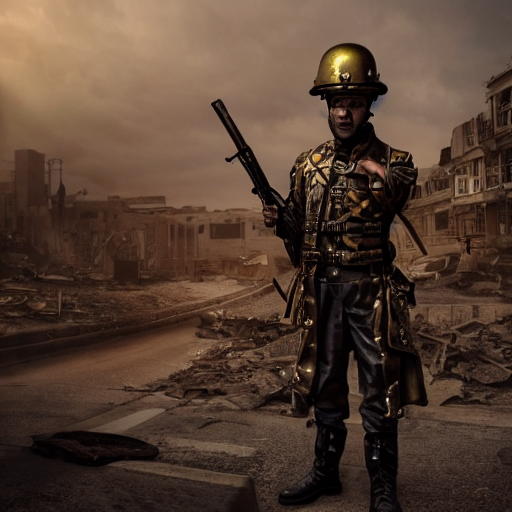 Steampunk Soldier Art