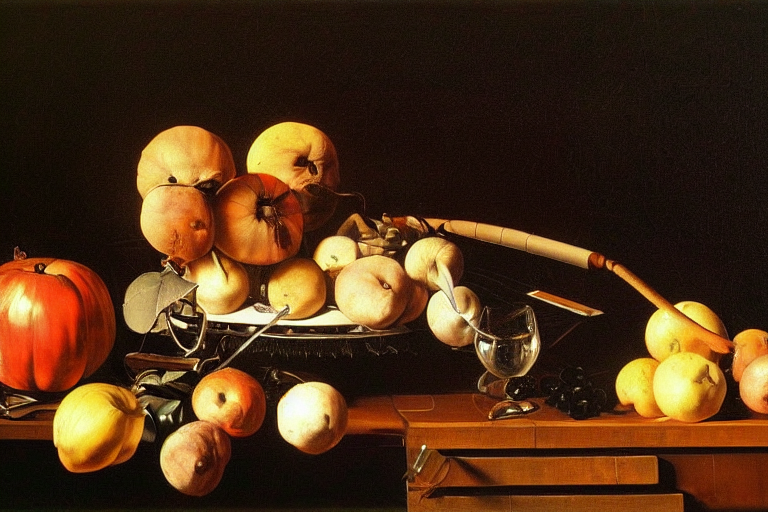 Caravaggio Still Life With Fruit