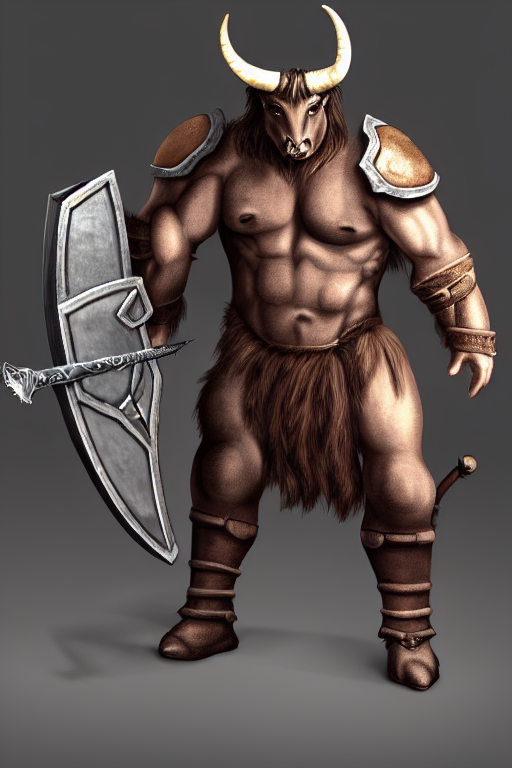 Minotaur Warrior Art