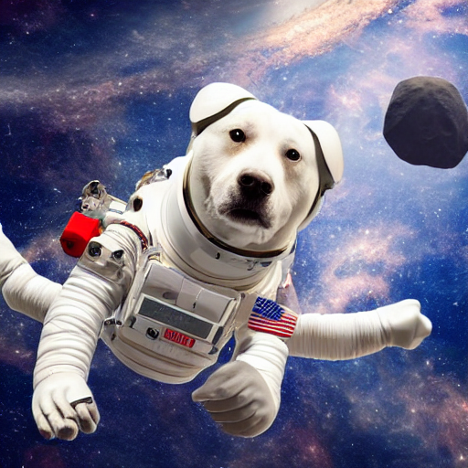 Astronaut Dog In Space