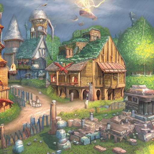 Fantasy Town Concept Art