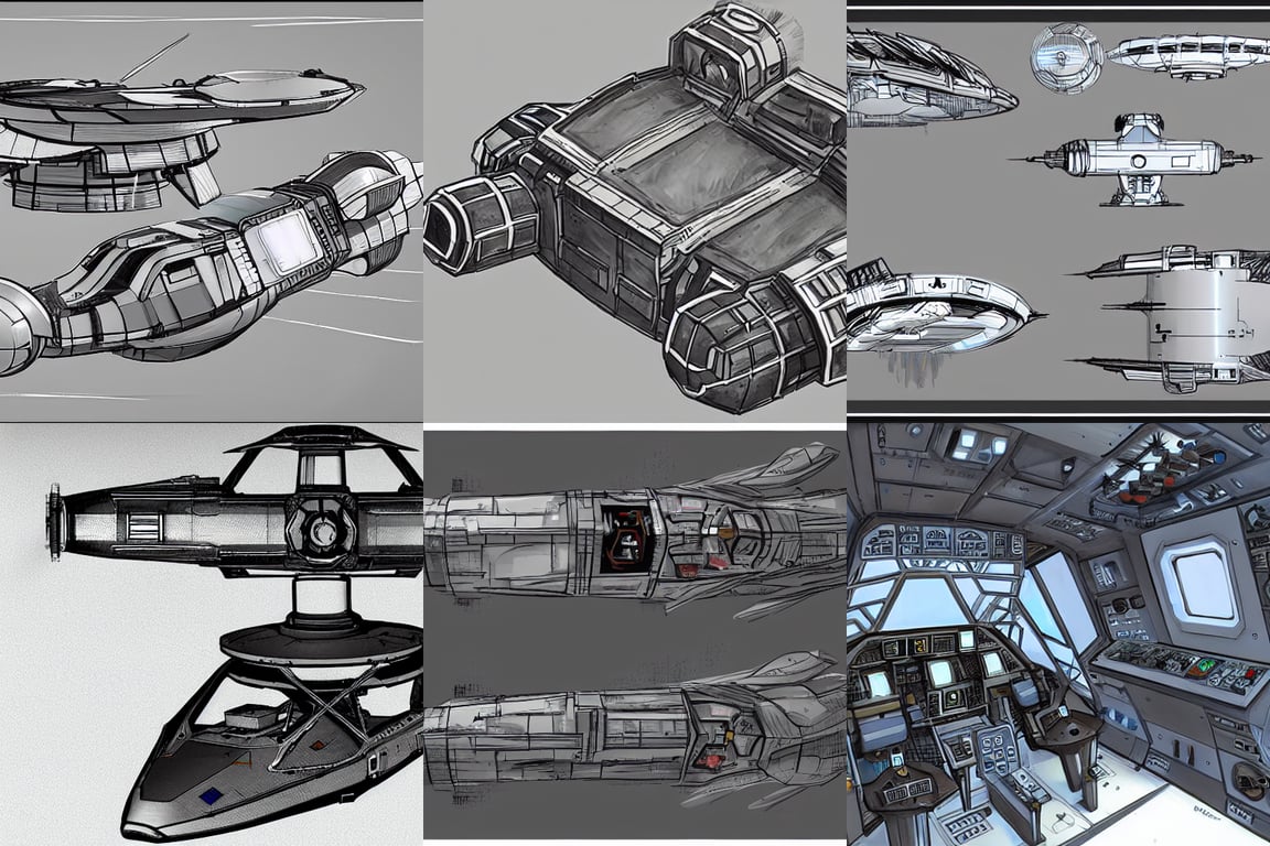 Spaceship Cockpit Concept Art