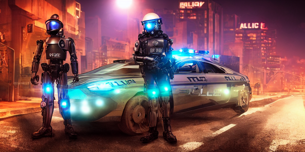 Futuristic Police Officer