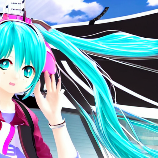 prompthunt: hatsune miku v 4 in the style of gta loading screens