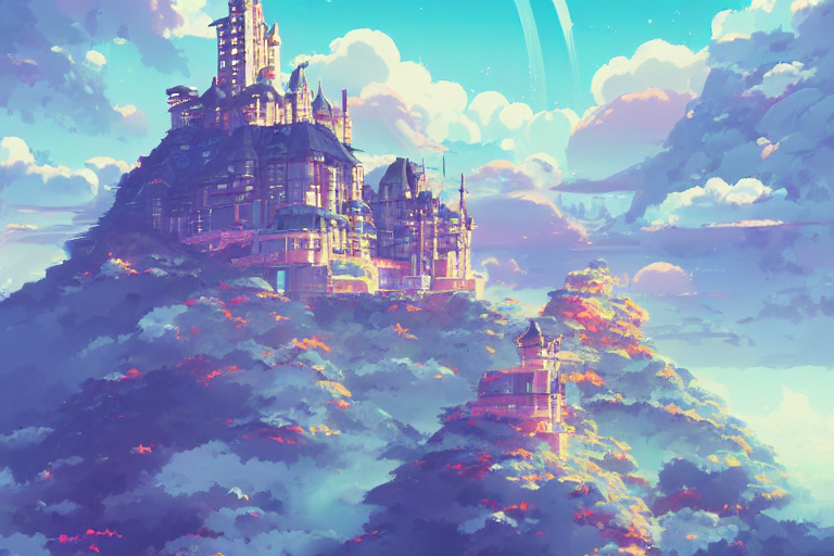Anime Castle Background