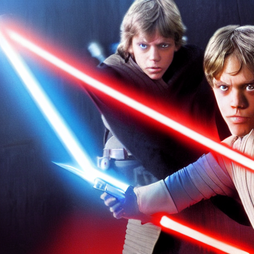 Luke Skywalker And Anakin Skywalker