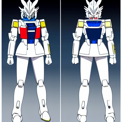 prompthunt: New Gundam design, Character reference sheet, anime art ...