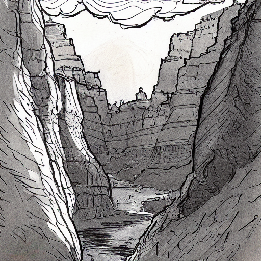 Canyon Drawings Color