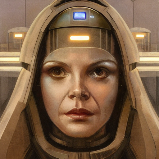 prompthunt: detailed face of a synthetic sentient super - intelligent ...