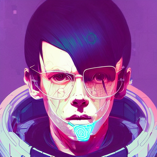 prompthunt: a portrait of a neuromancer, cyberpunk concept art by josan ...