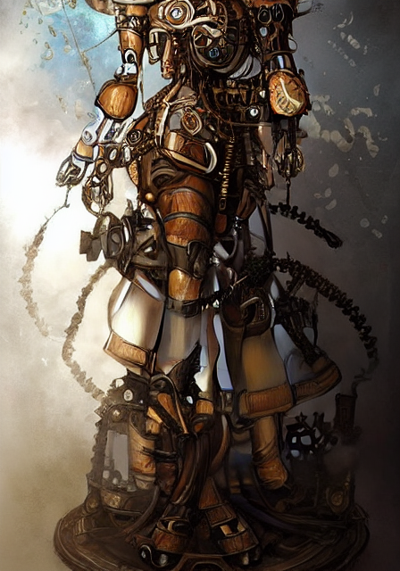 Steampunk Clockwork Robot