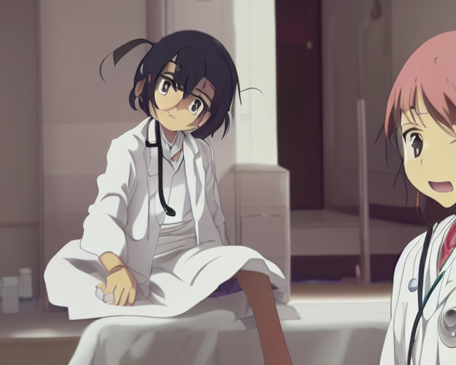Anime Girl In The Hospital