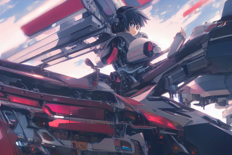 Anime Robots Fighting