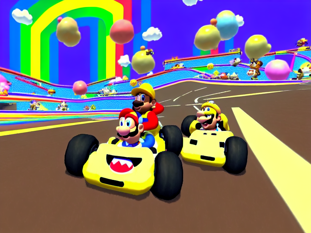Mario Kart 8 Rainbow Road Map