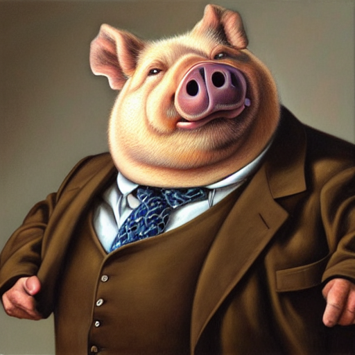Real Pig In A Suit
