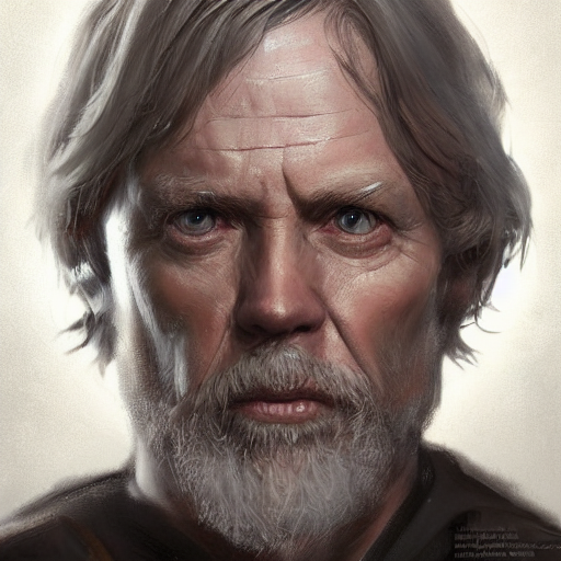 Old Luke Skywalker Art