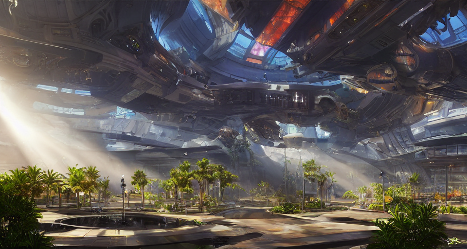 Elysium Space Station Concept Art