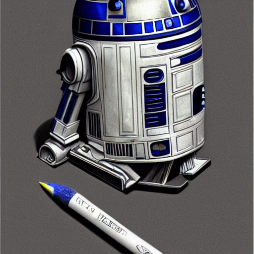 R2d2 Pencil Drawing