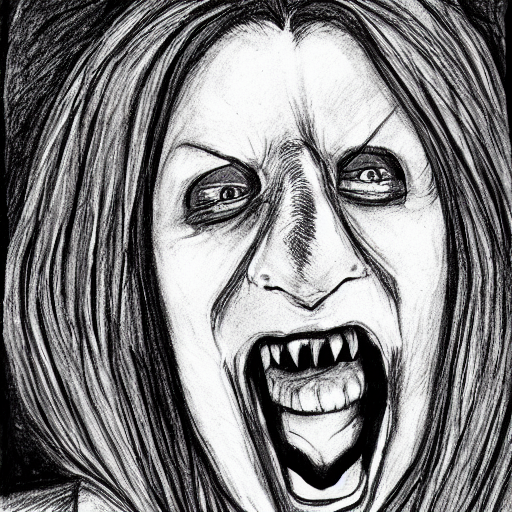 Woman Screaming In Horror Clip Art
