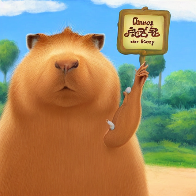 prompthunt: original capybara character in the style of a disney movie