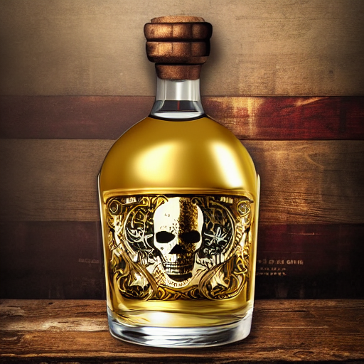 Pirate Rum Bottle Labels