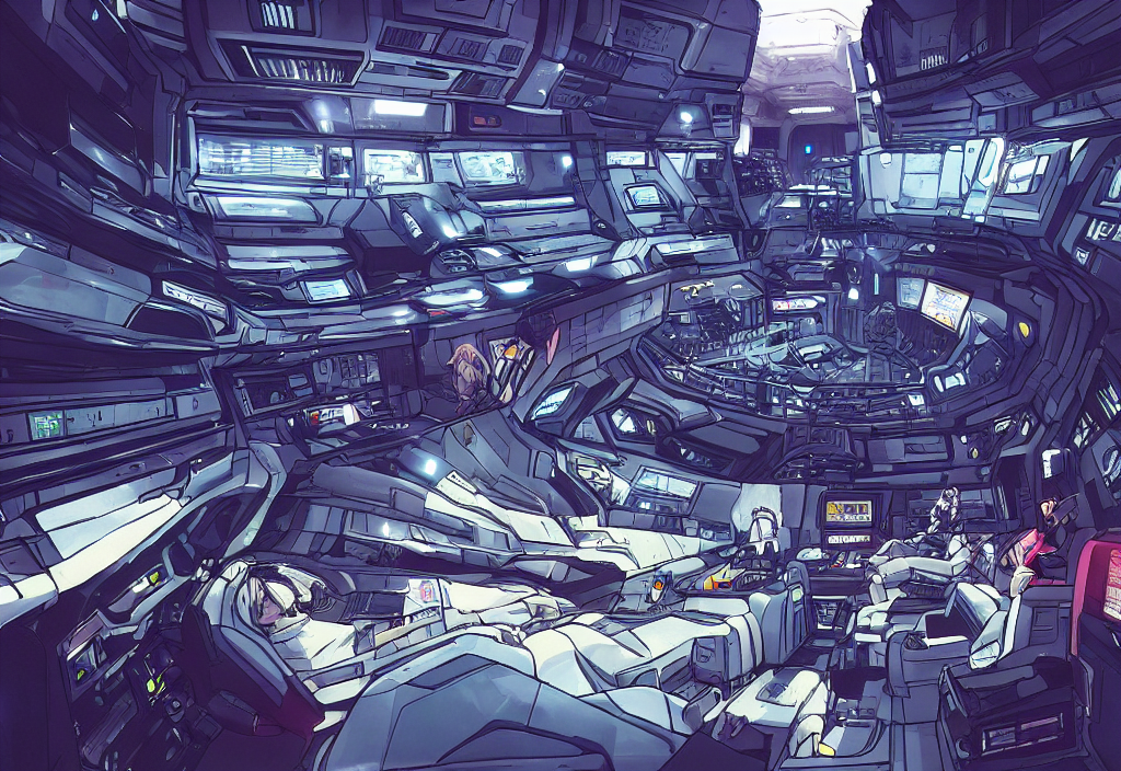 Anime Spacecraft Interiors