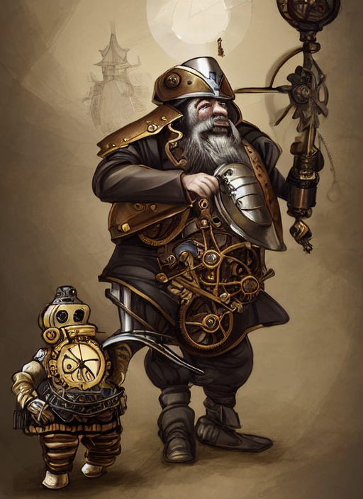 Steampunk Clockwork Robot