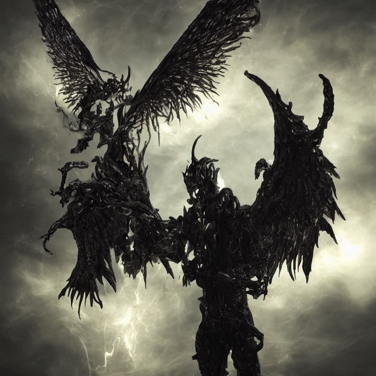Evil Demon With Wings