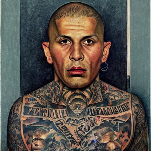 Ms 13 Face Tattoos