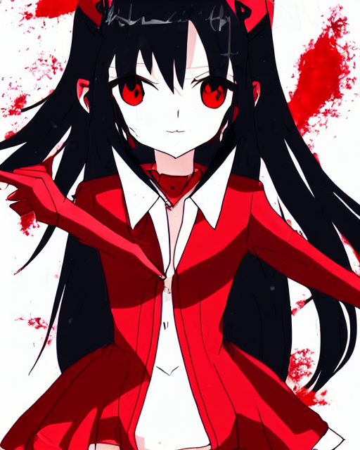 Anime Vampire Girl With Black Hair