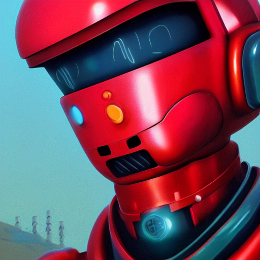 prompthunt: a digital art portrait of retrofuturism android robot by ...
