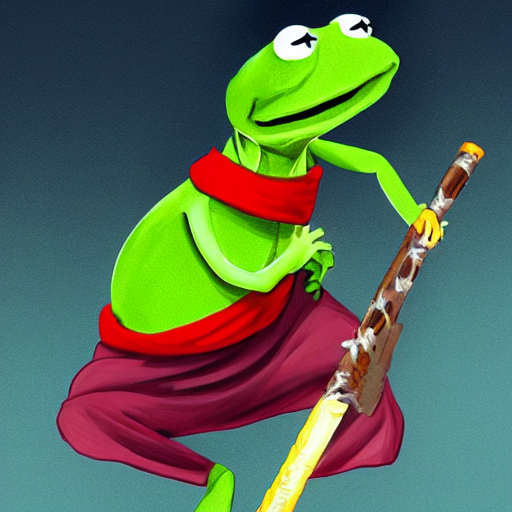 Kermit The Frog Smoking A Cigarette