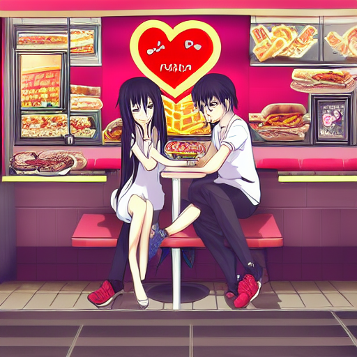 Anime Eating Lunch
