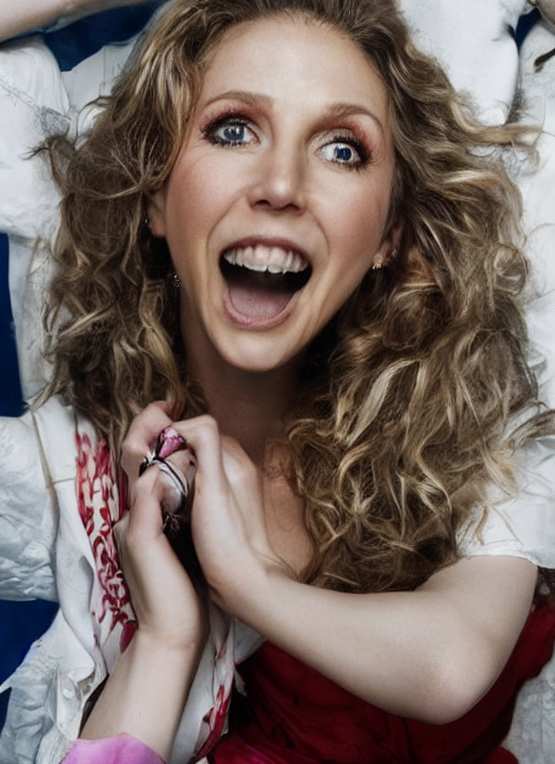 prompthunt: award winning photo of Sarah Chalke, by David LaChapelle