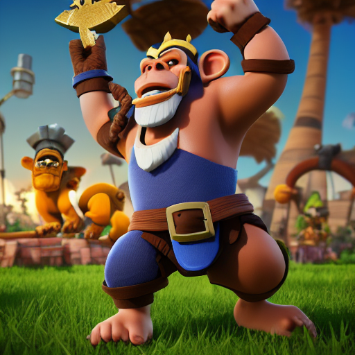 prompthunt: royale monkey, clash royale, concept art, octane render ...