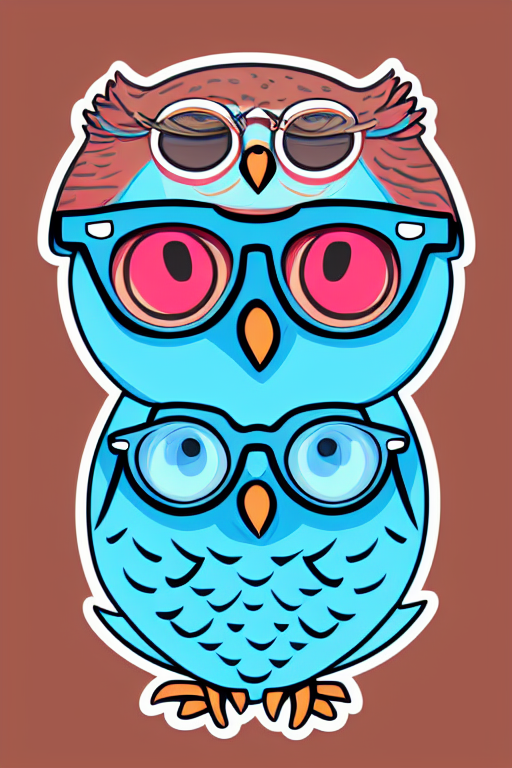 Hipster Owl Drawings